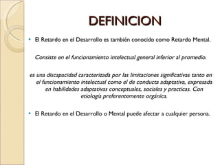 Retardo Mental | PPT