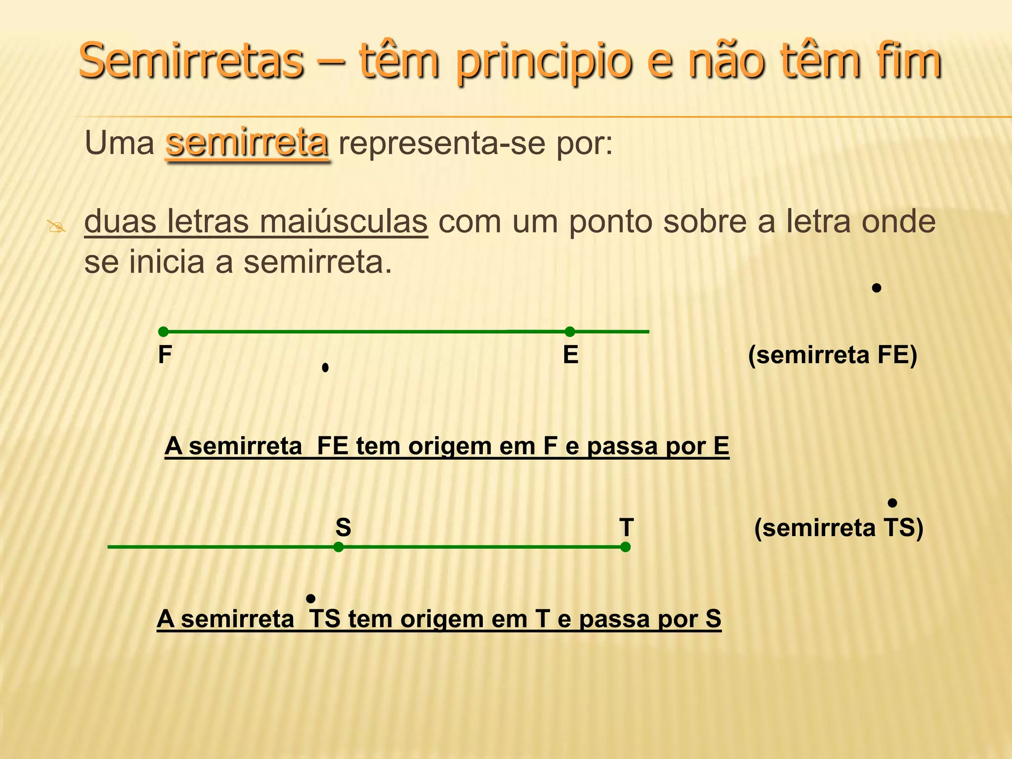 O Que é Semirreta - BINKEDU
