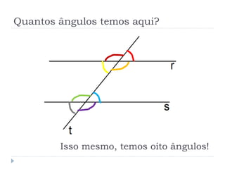 retas paralelas transversais | PPTX