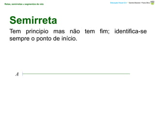 Retas segmentos semirretas | PPTX