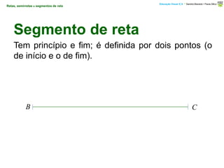 Retas segmentos semirretas | PPTX