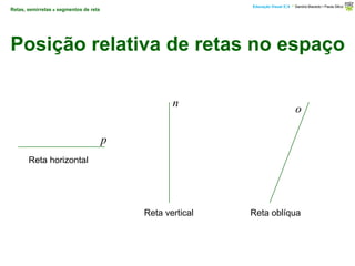Retas segmentos semirretas | PPTX