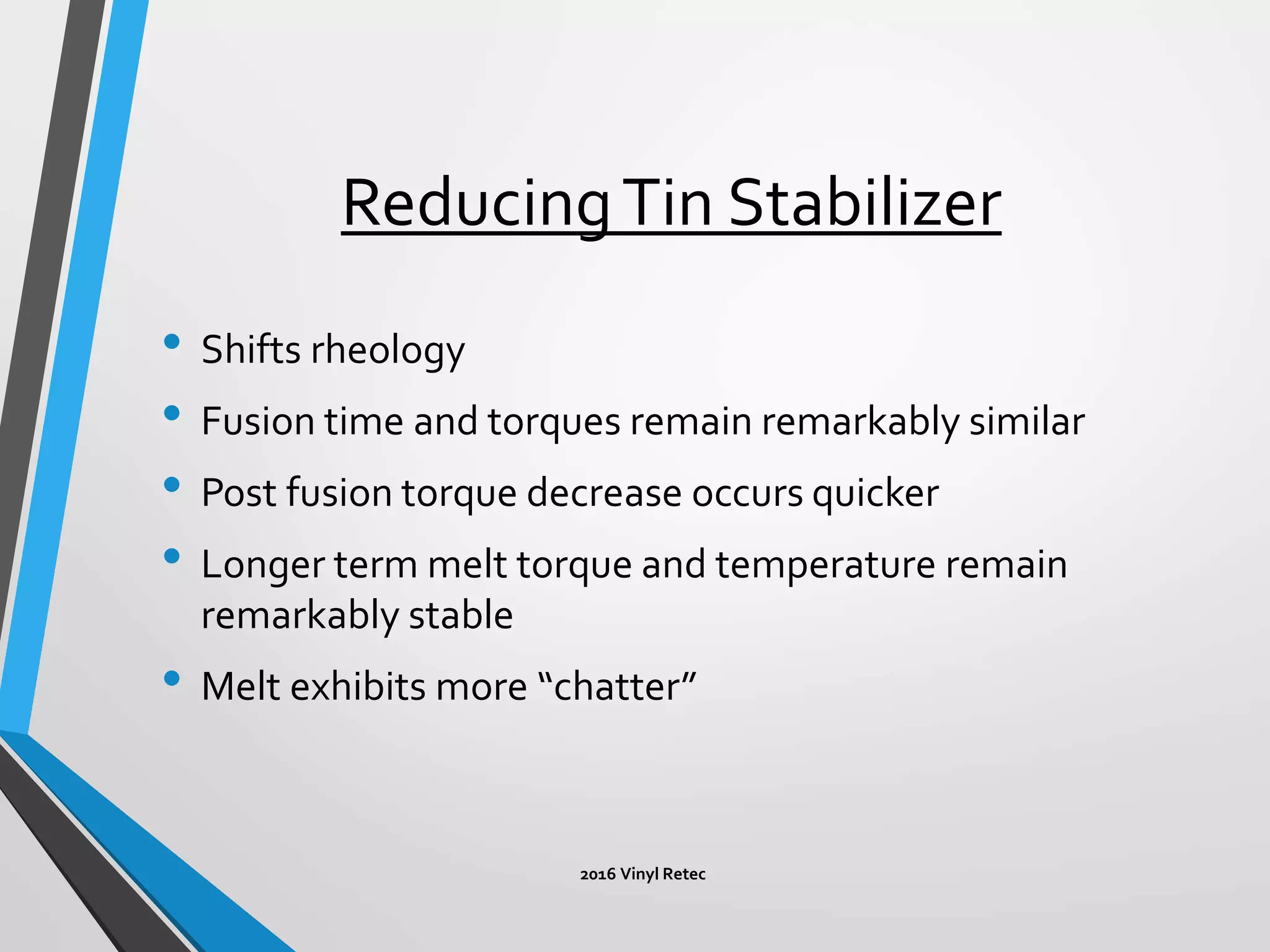 Lubrication and Mechanical Stabilization of Rigid PVC Formulations | PPTX