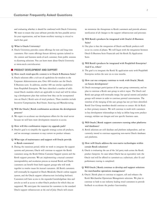 Retek customer faq | PDF