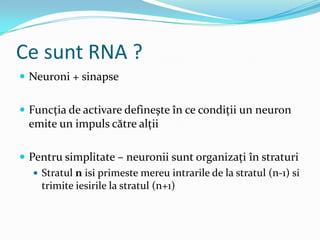 Retele Neurale / Algoritmi Genetici | PPTX