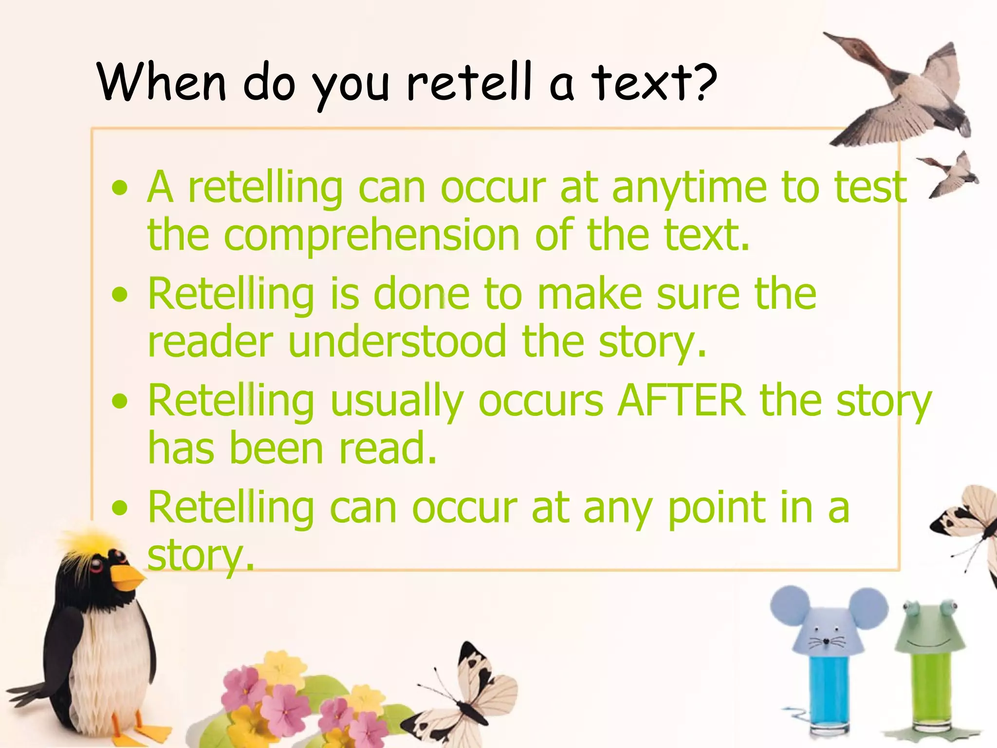Retelling | PPT