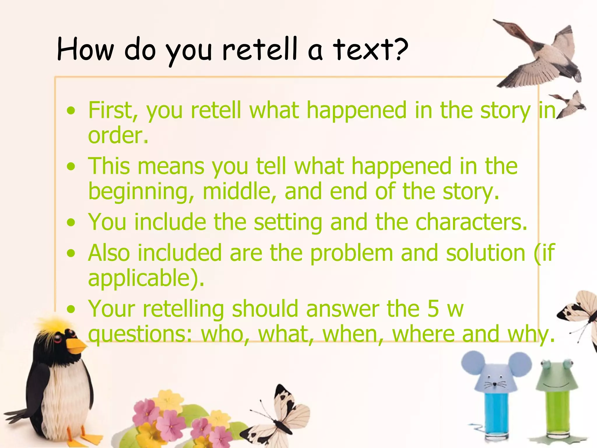 Retelling | PPT