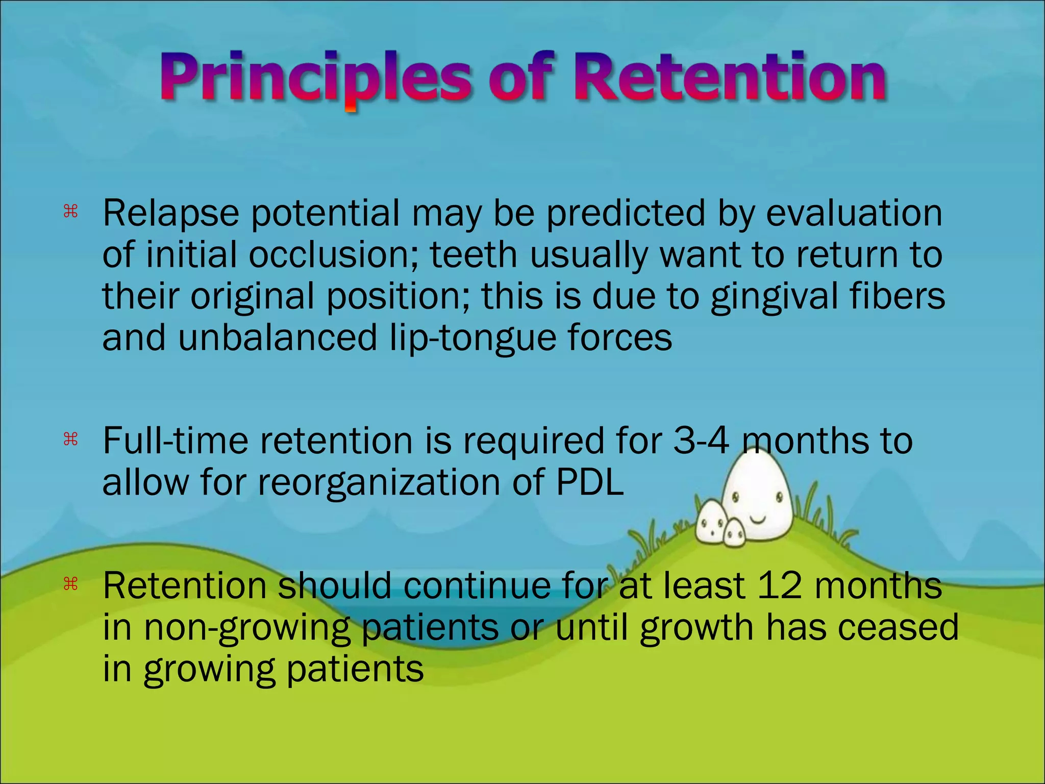 Retention and Relapse in orthodontics | PPT