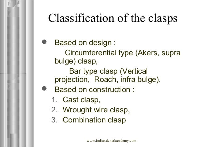 Clasp Retention in RPD / Labial orthodontics course