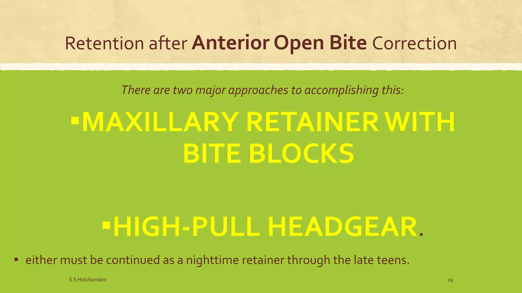 Retention in Orthodontics (Dentistry) | PDF