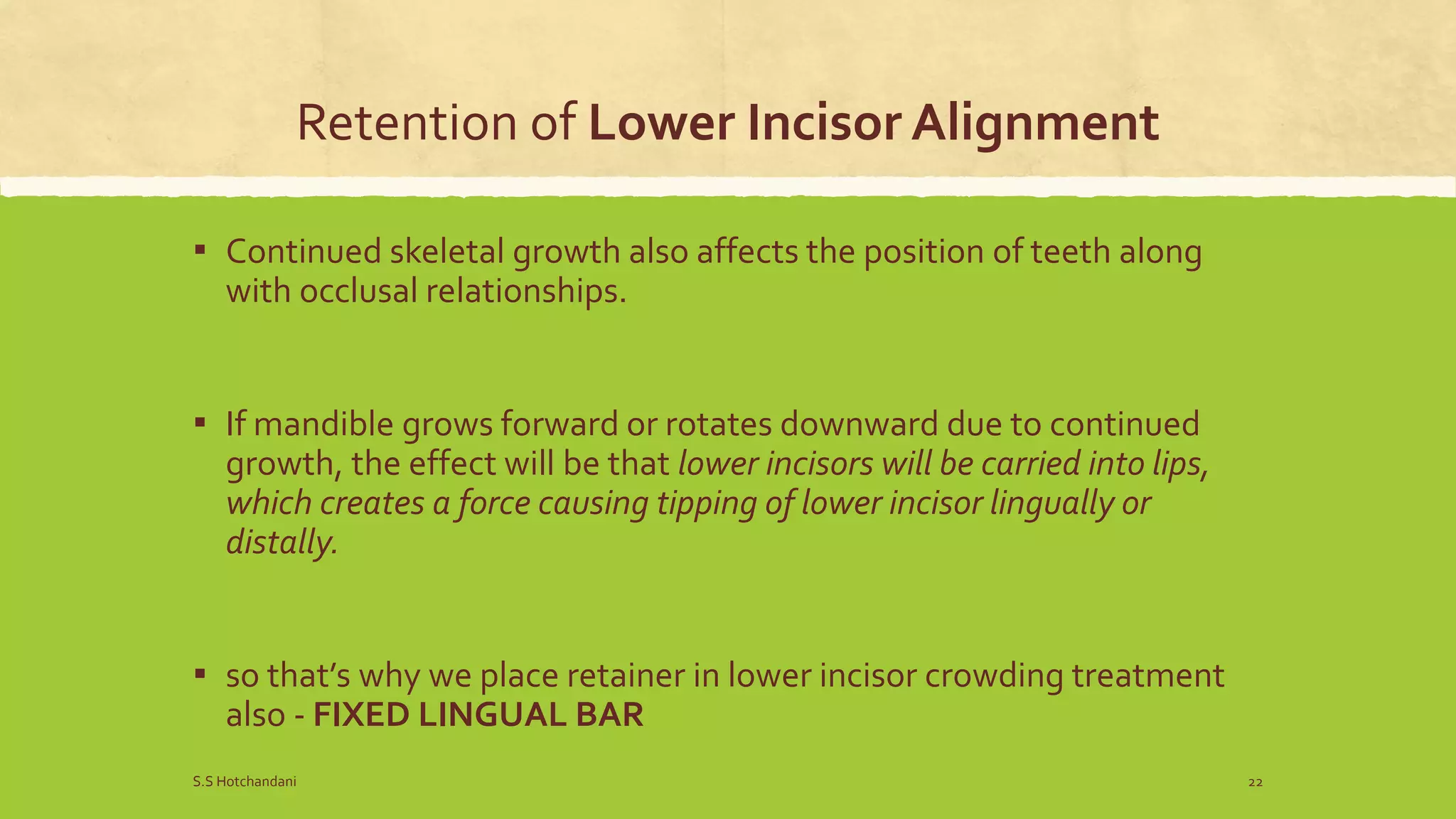 Retention in Orthodontics (Dentistry) | PDF