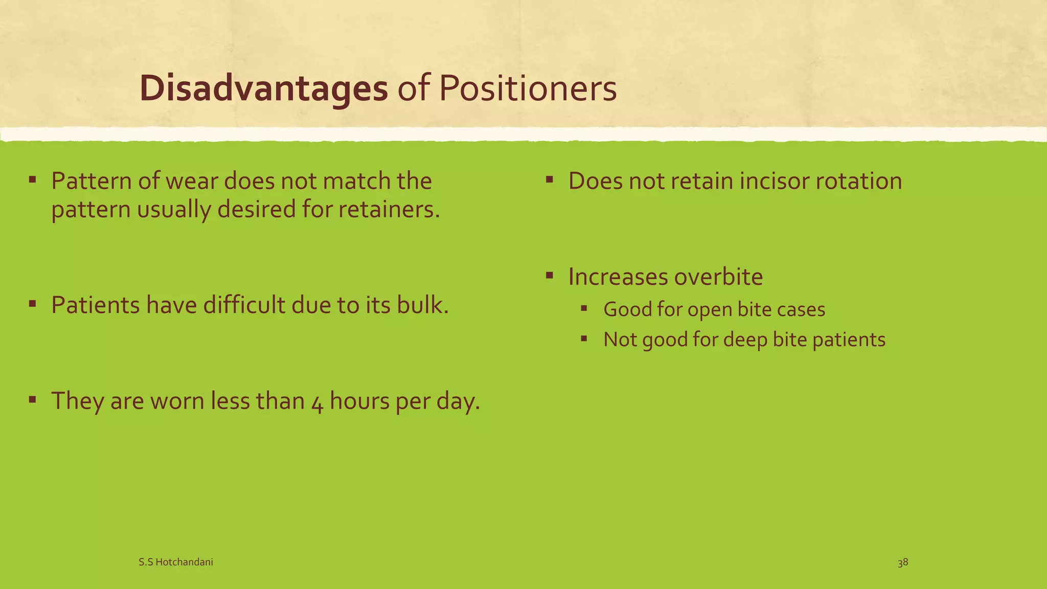 Retention in Orthodontics (Dentistry) | PDF