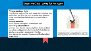 Retention and resistance forms of cavity design | PPTX
