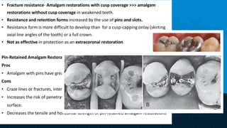 Retention and resistance forms of cavity design | PPTX