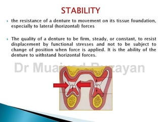Retention and stability | PPT