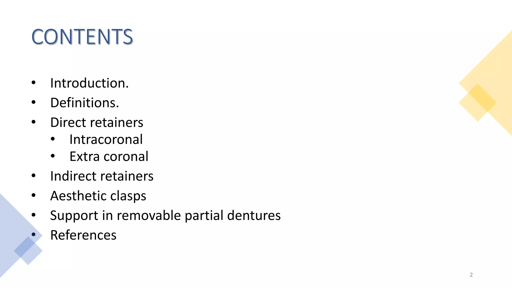 Retention and support in removable partial denture kalpana | PPTX