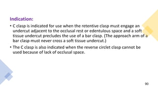 Retention and support in removable partial denture kalpana | PPTX