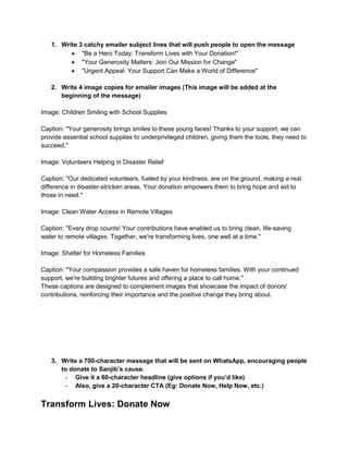 How to make donation appeals and marketing strategies for NGO.docx