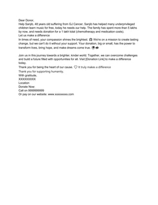 How to make donation appeals and marketing strategies for NGO.docx