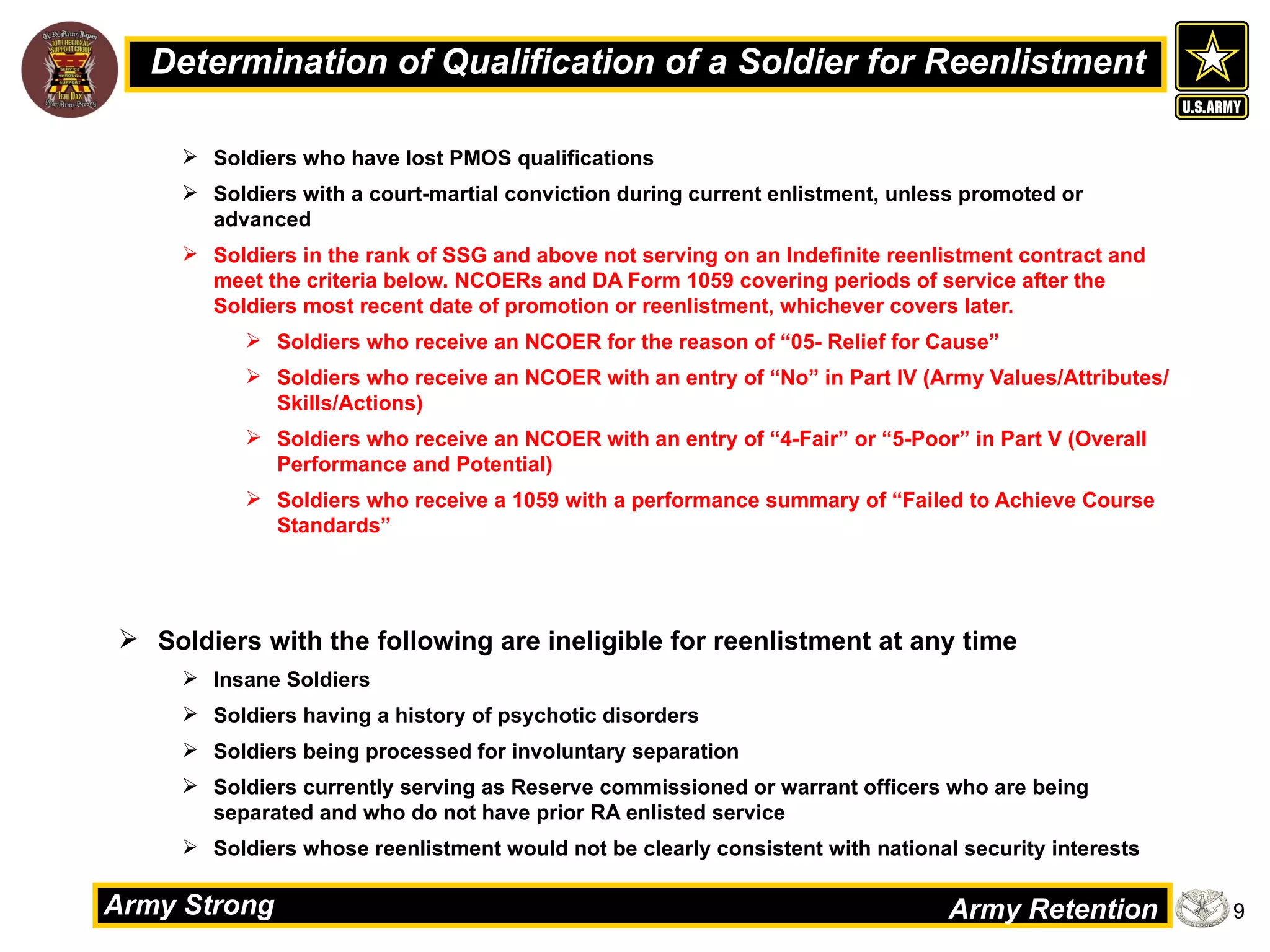 Retention eligibility | PPT
