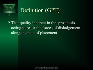 Retention in fpd /certified fixed orthodontic courses by Indian dental ...