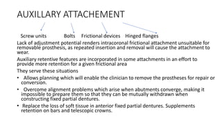 Retention in maxillofacial prosthesis pptx | PPTX