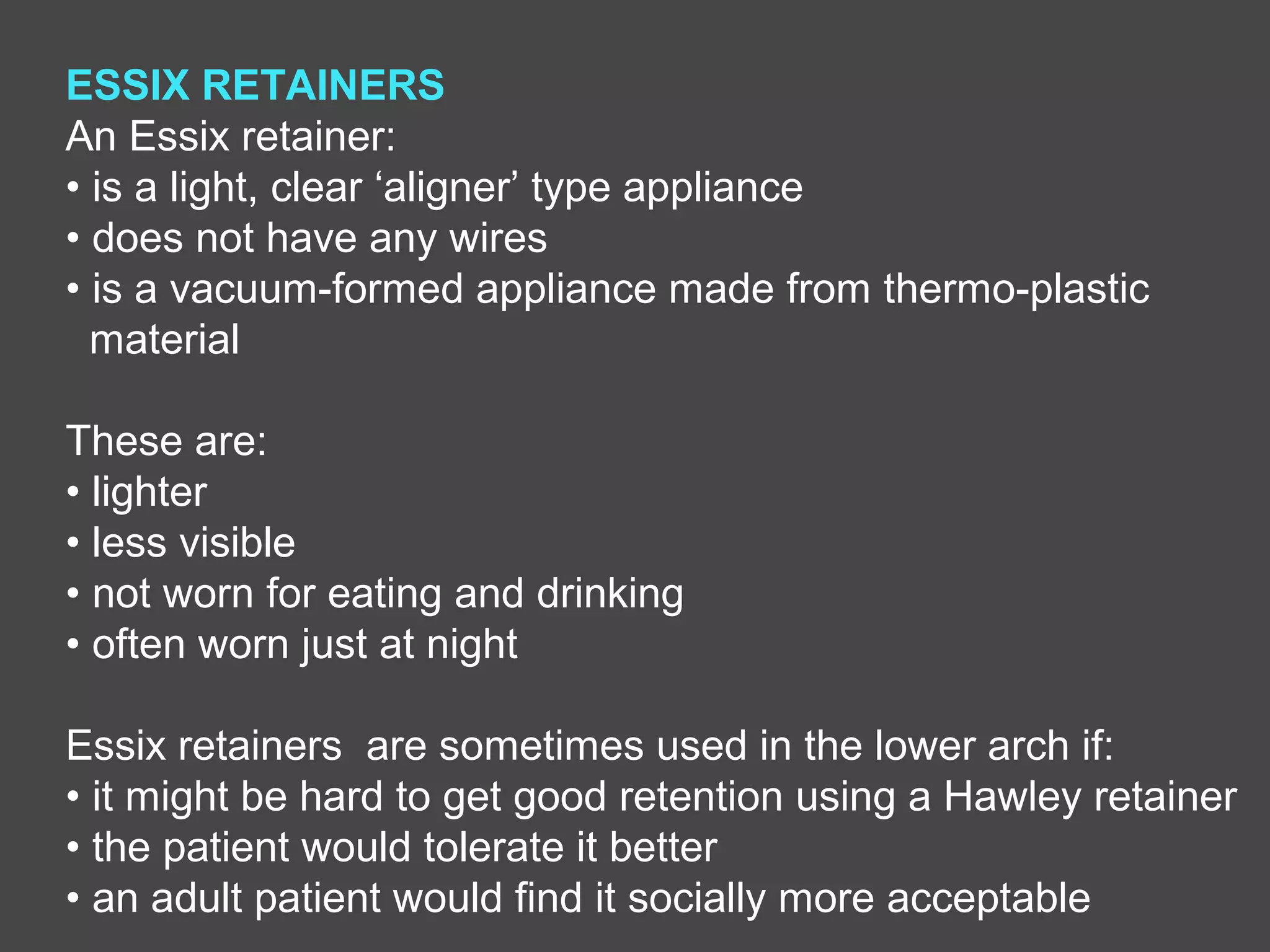 Retention in orthodontics | PPT