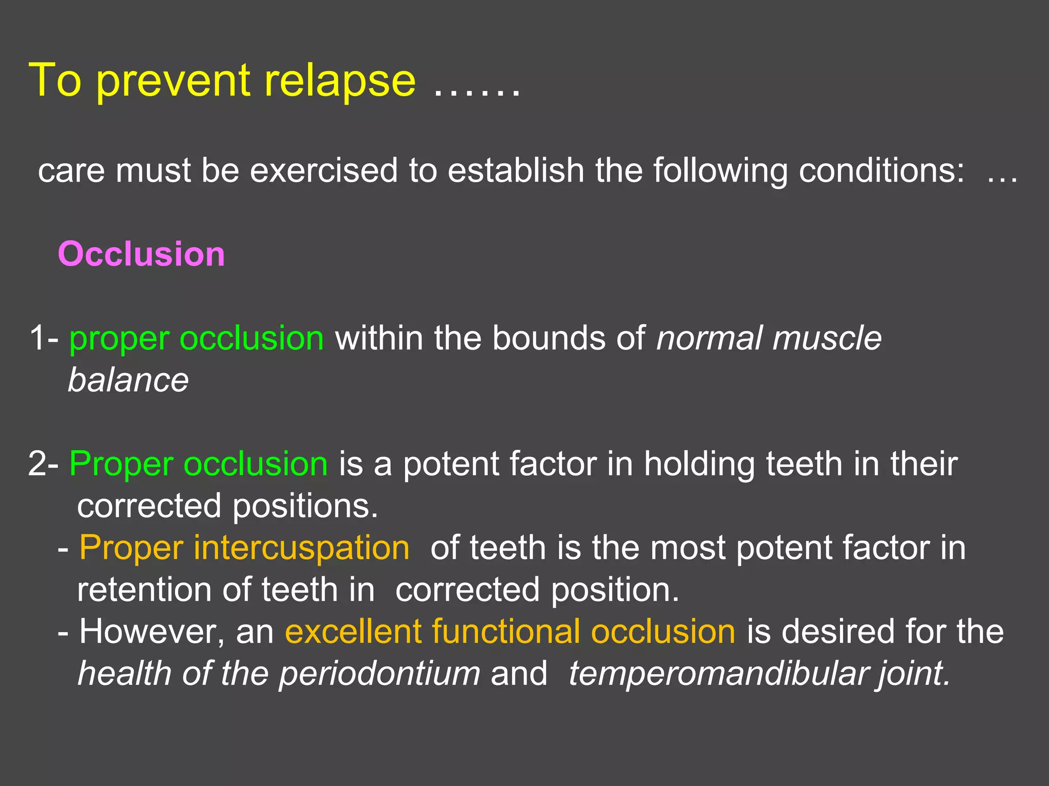 Retention in orthodontics | PPT