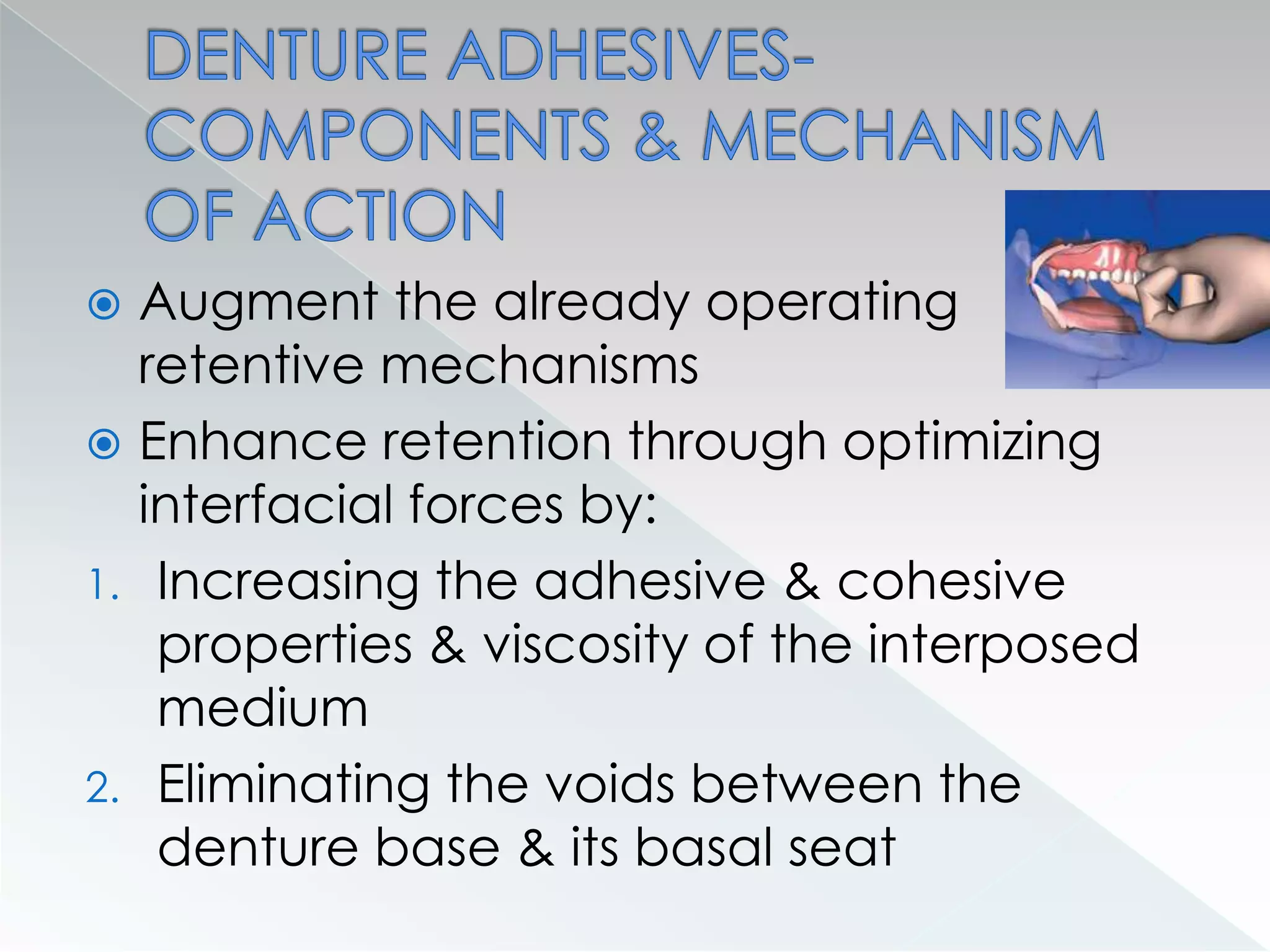 Retention of complete dentures | PPTX