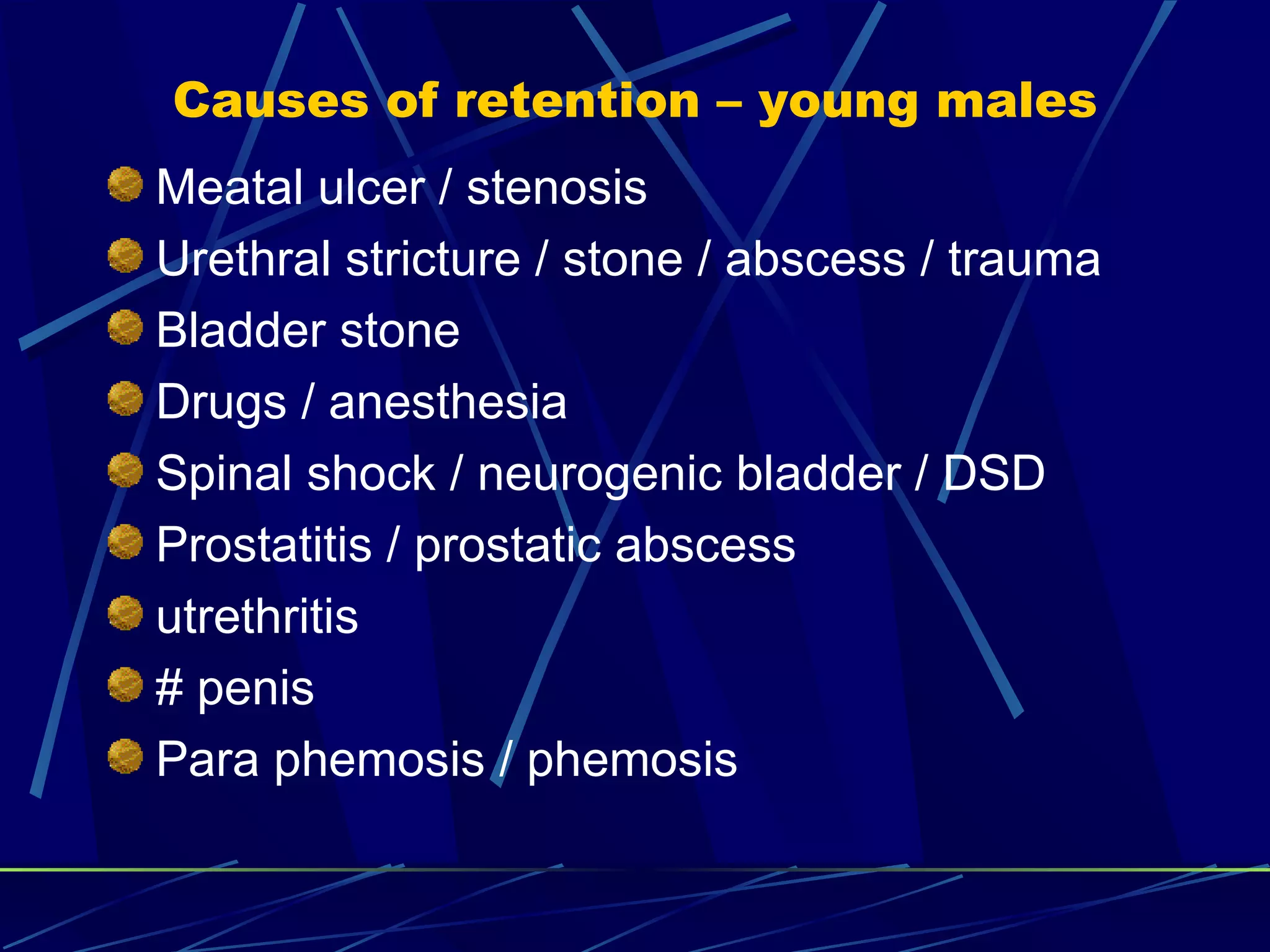 Retention of urine | PPT