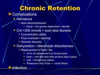 Retention of urine | PPT