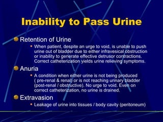 Retention of urine | PPT