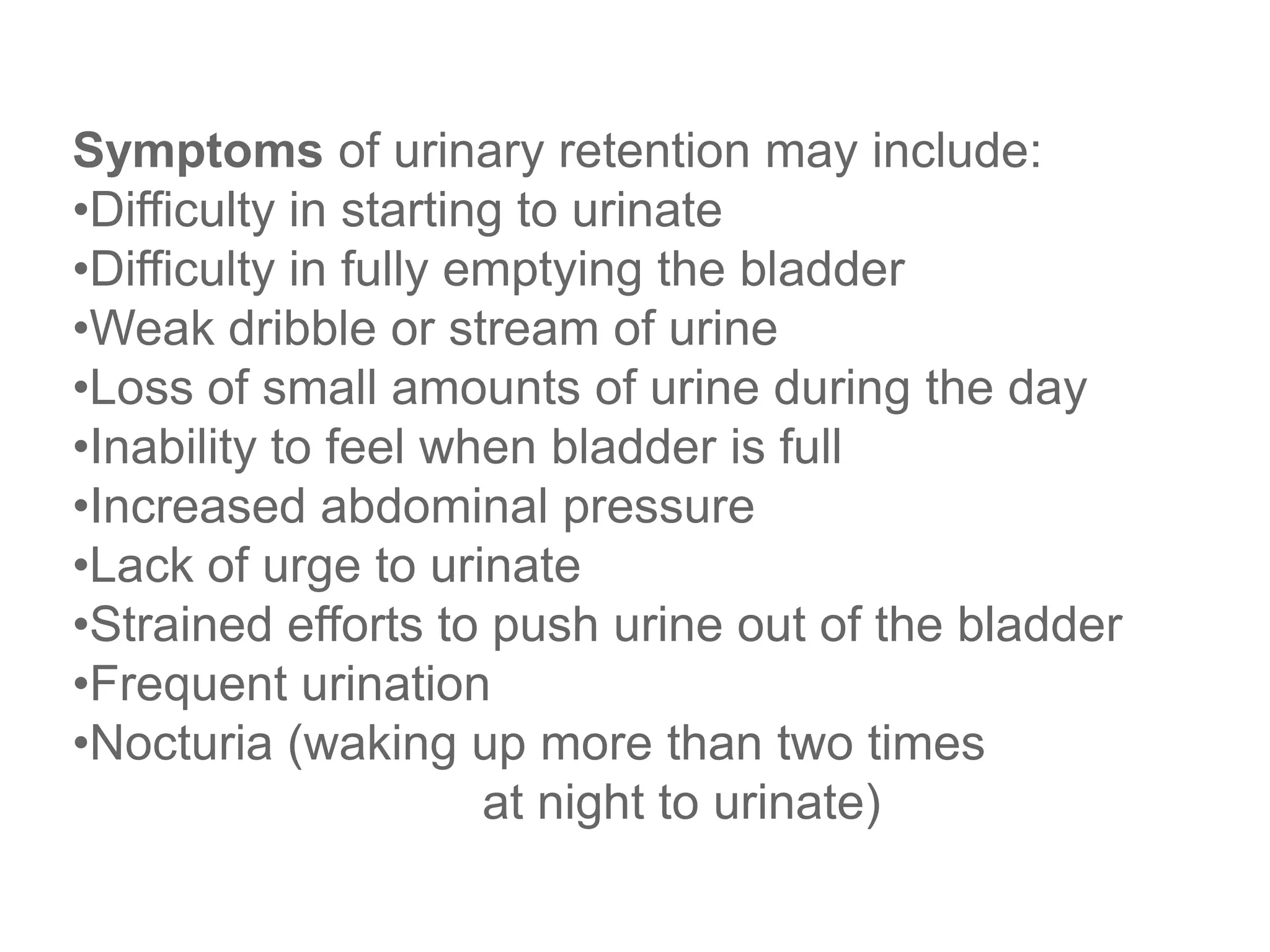 Retention of urine | PPTX