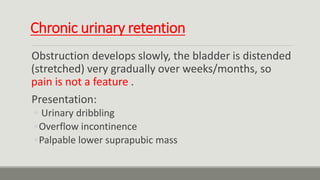 Retention of urine | PPTX