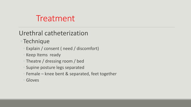 Retention of urine | PPT