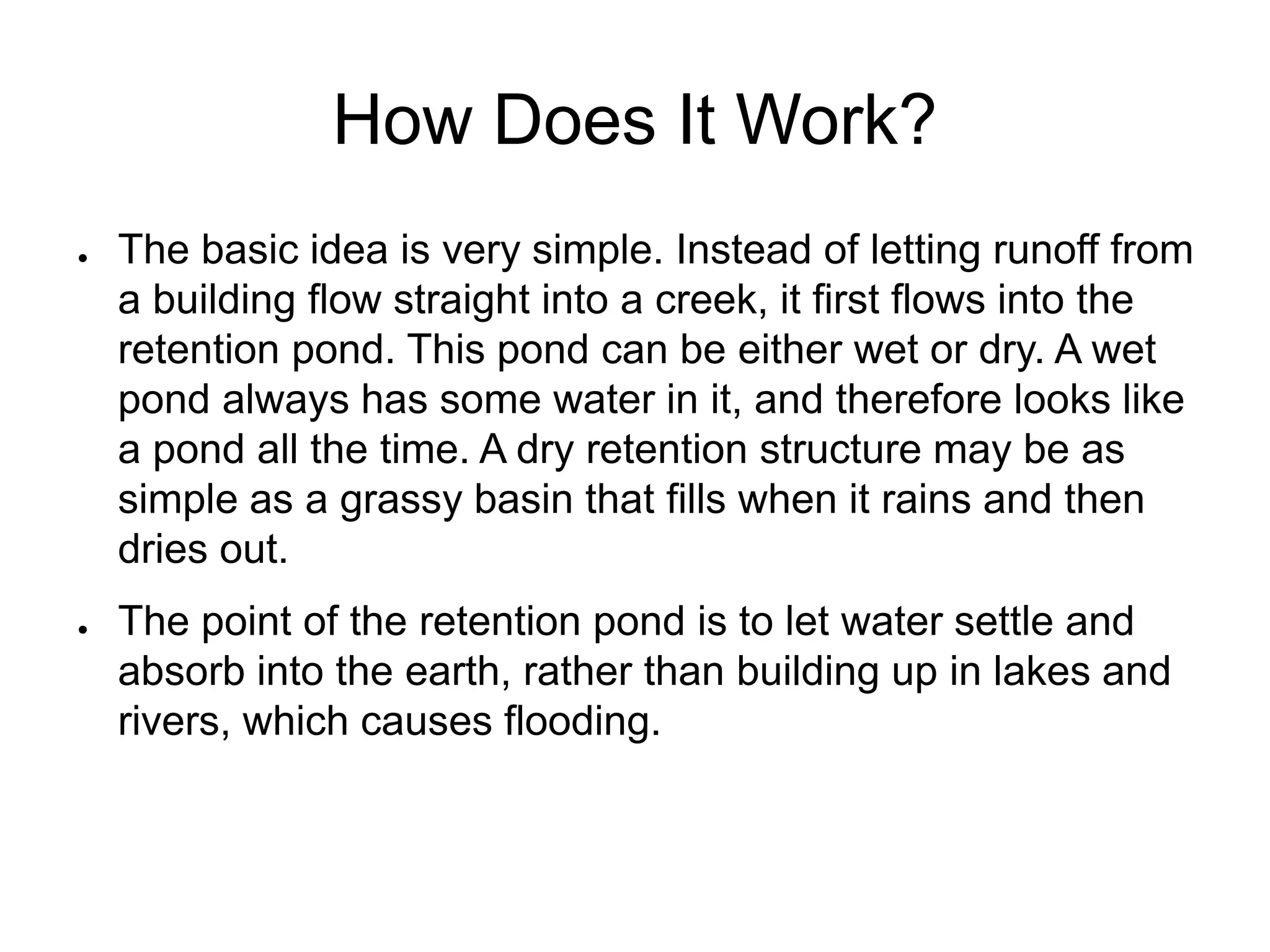 Retention ponds | PPTX