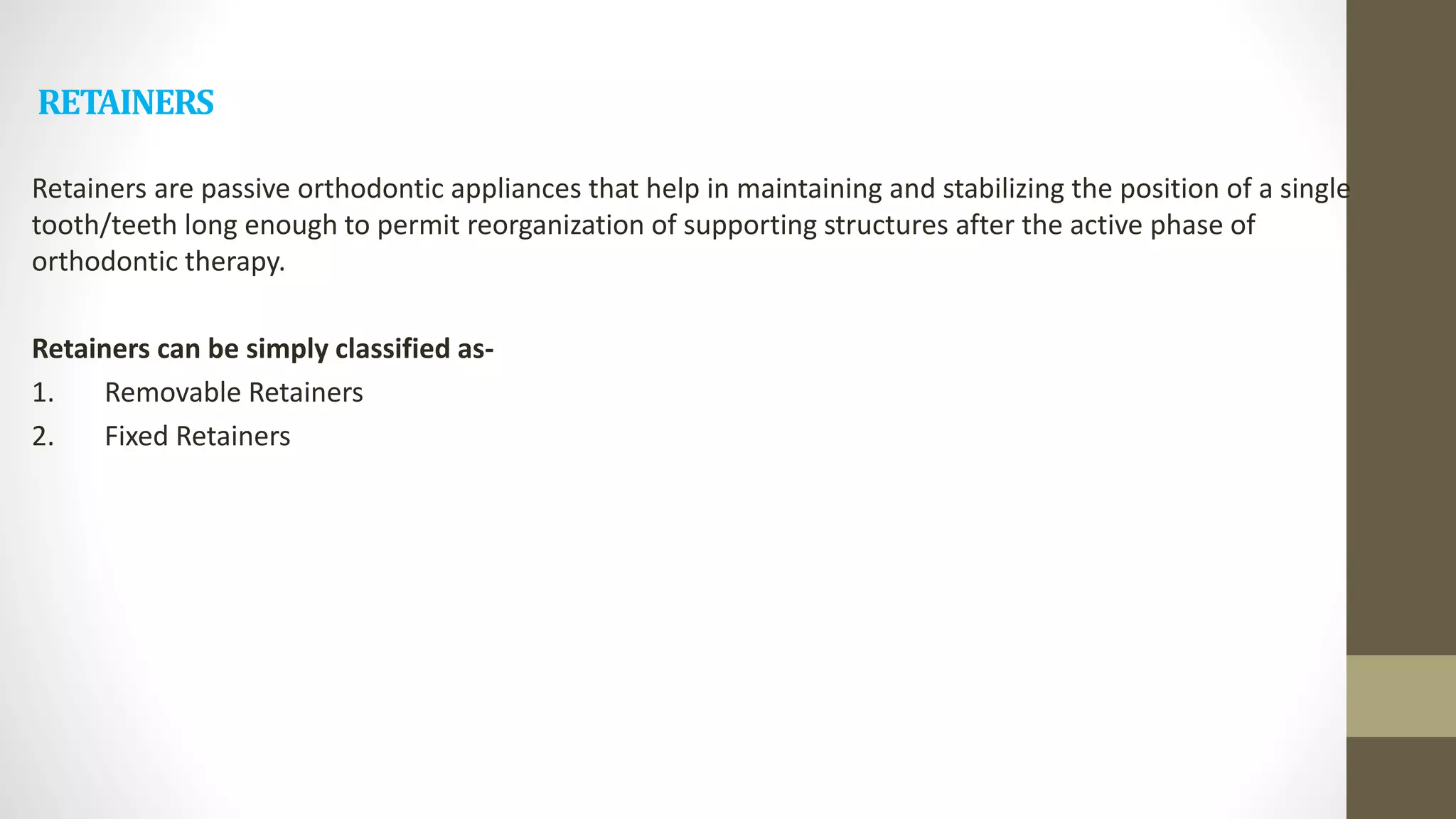 Retention & relapse in orthodontics | PPTX