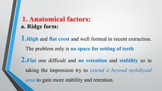 Retention Stability and Support in Complete Denture.pptx
