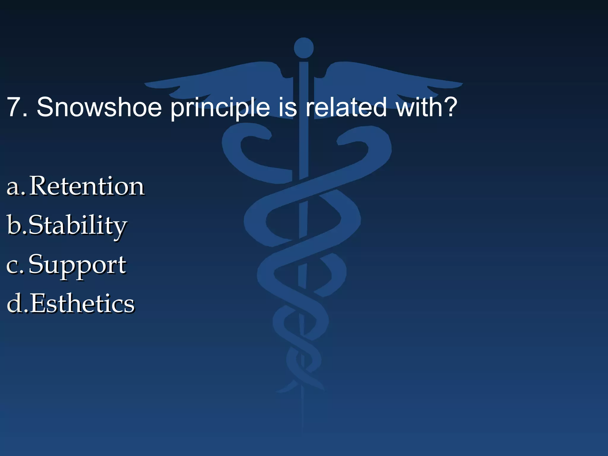 Retention stability support in complete dentures | PPT