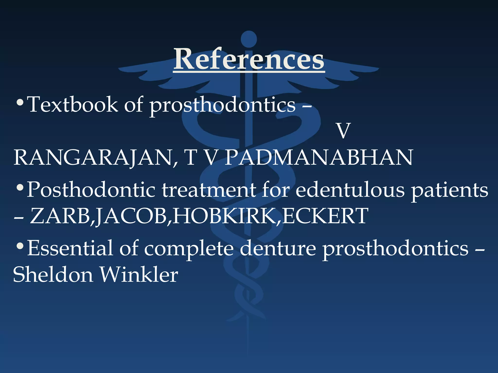 Retention stability support in complete dentures | PPT