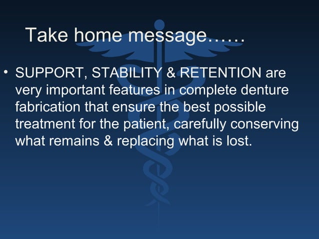 Retention stability support in complete dentures | PPT | Dental Health ...