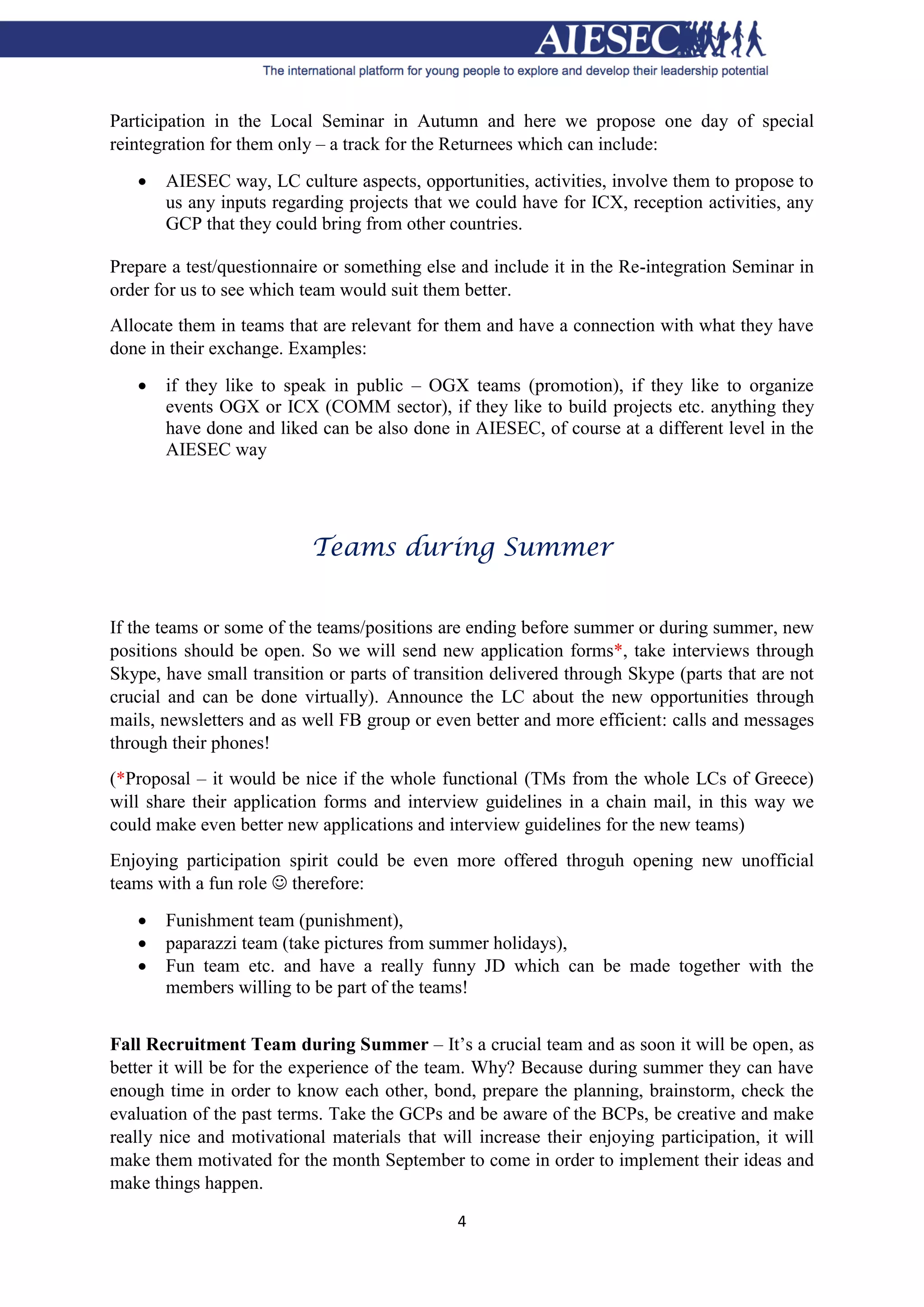 Retention steps during summer period | PDF