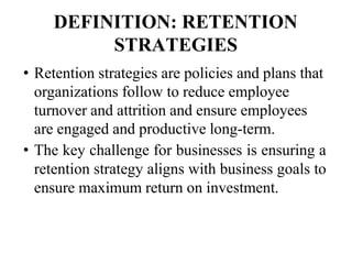 Retention strategy | PPTX