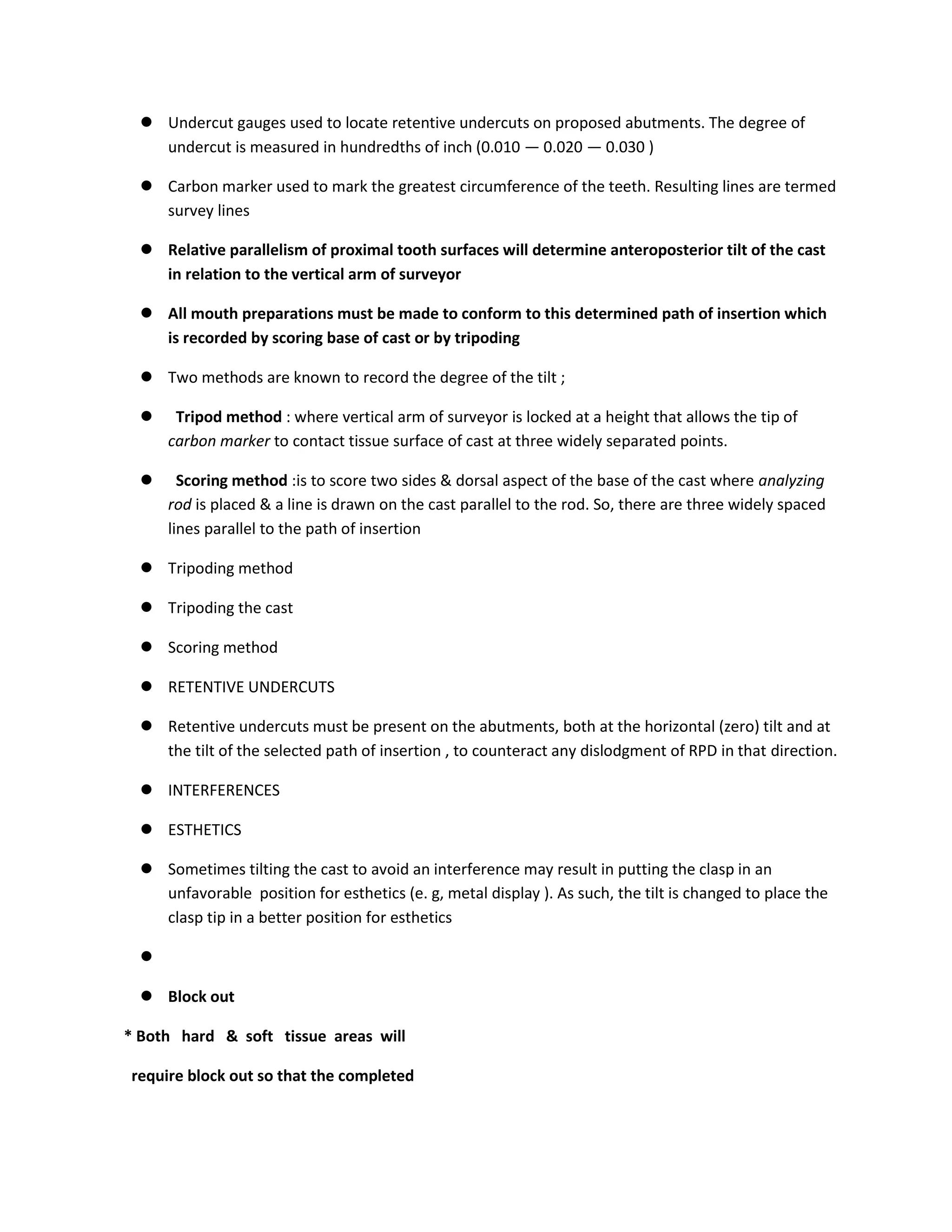 Retentive undercuts on proposed abutments | DOCX