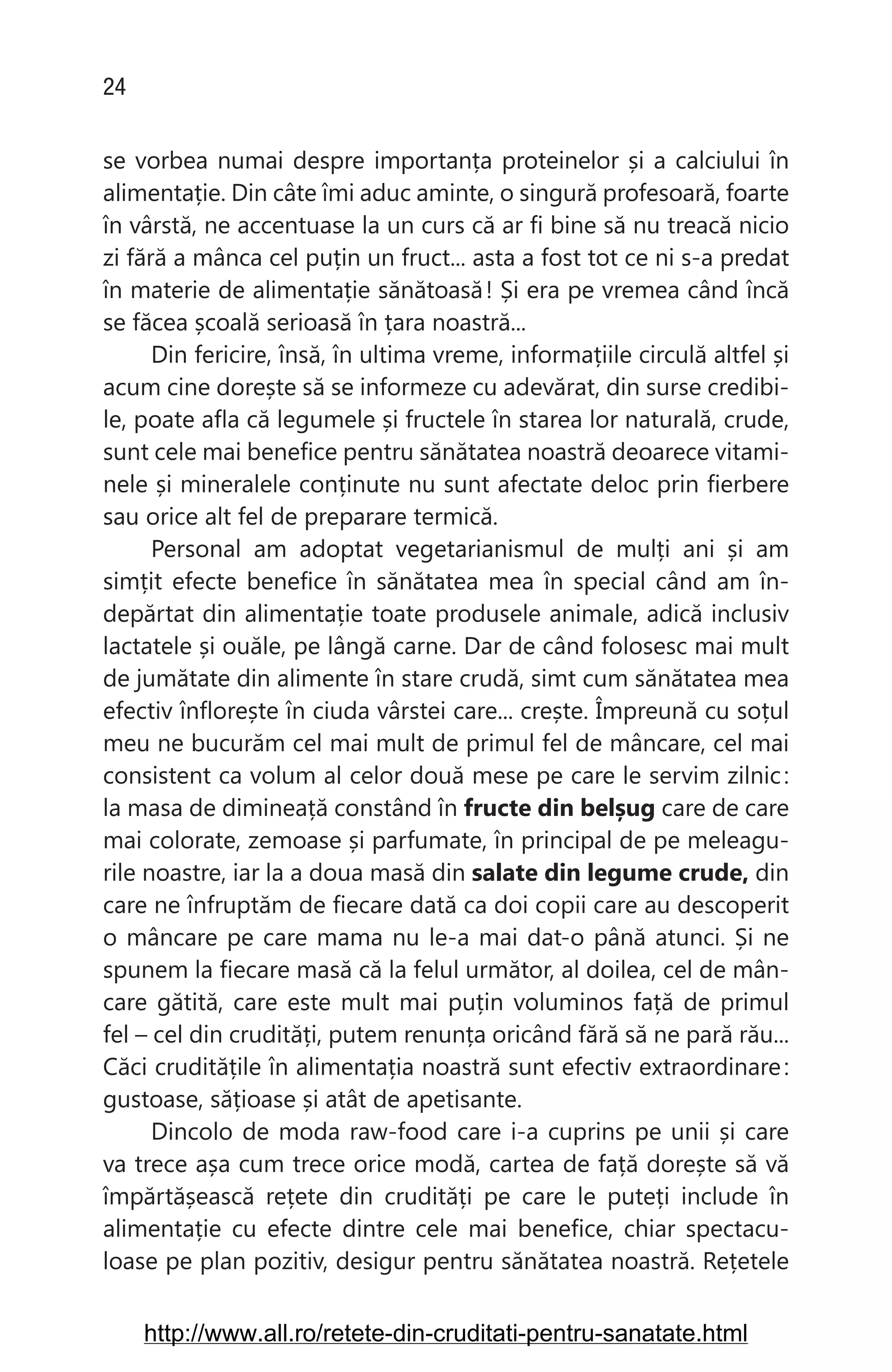 Rețete din crudități elena pridie pdf | PDF