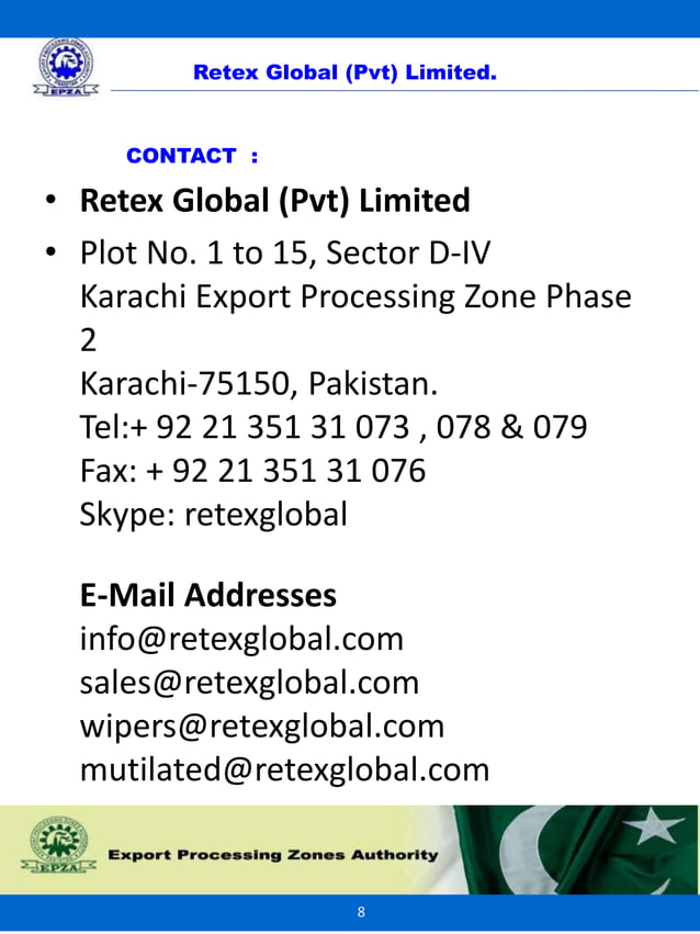 Retex global-Export Processing Zones Pakistan | PDF