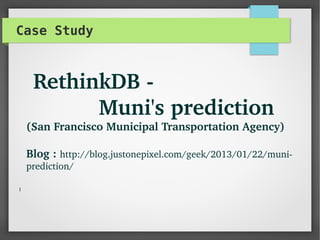 Rethink db with Python | PPT