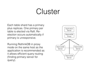 SF Elixir Meetup - RethinkDB | PPT
