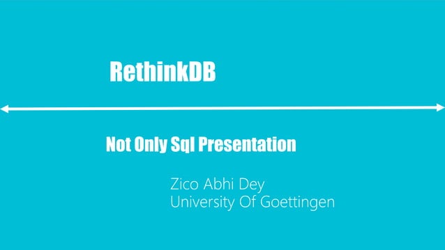 Rethinkdb | PDF | Databases | Computer Software and Applications