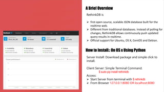 Rethinkdb | PDF | Databases | Computer Software and Applications